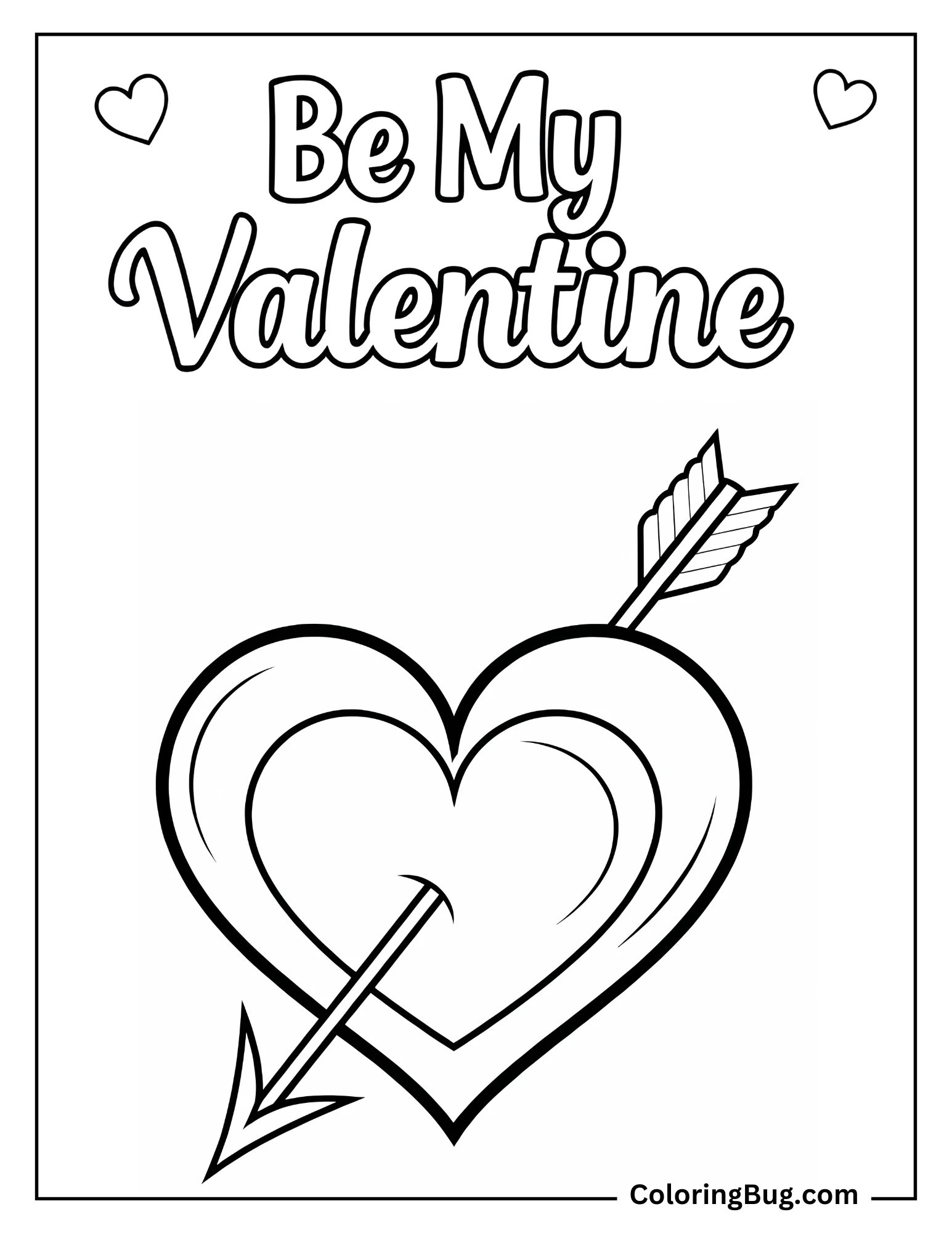 30 Will You Be My Valentine Coloring Pages (Free Printable PDFs)