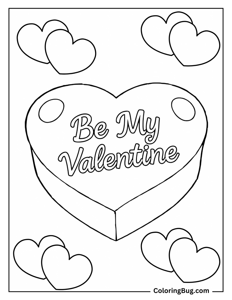 30 Will You Be My Valentine Coloring Pages (Free Printable PDFs)
