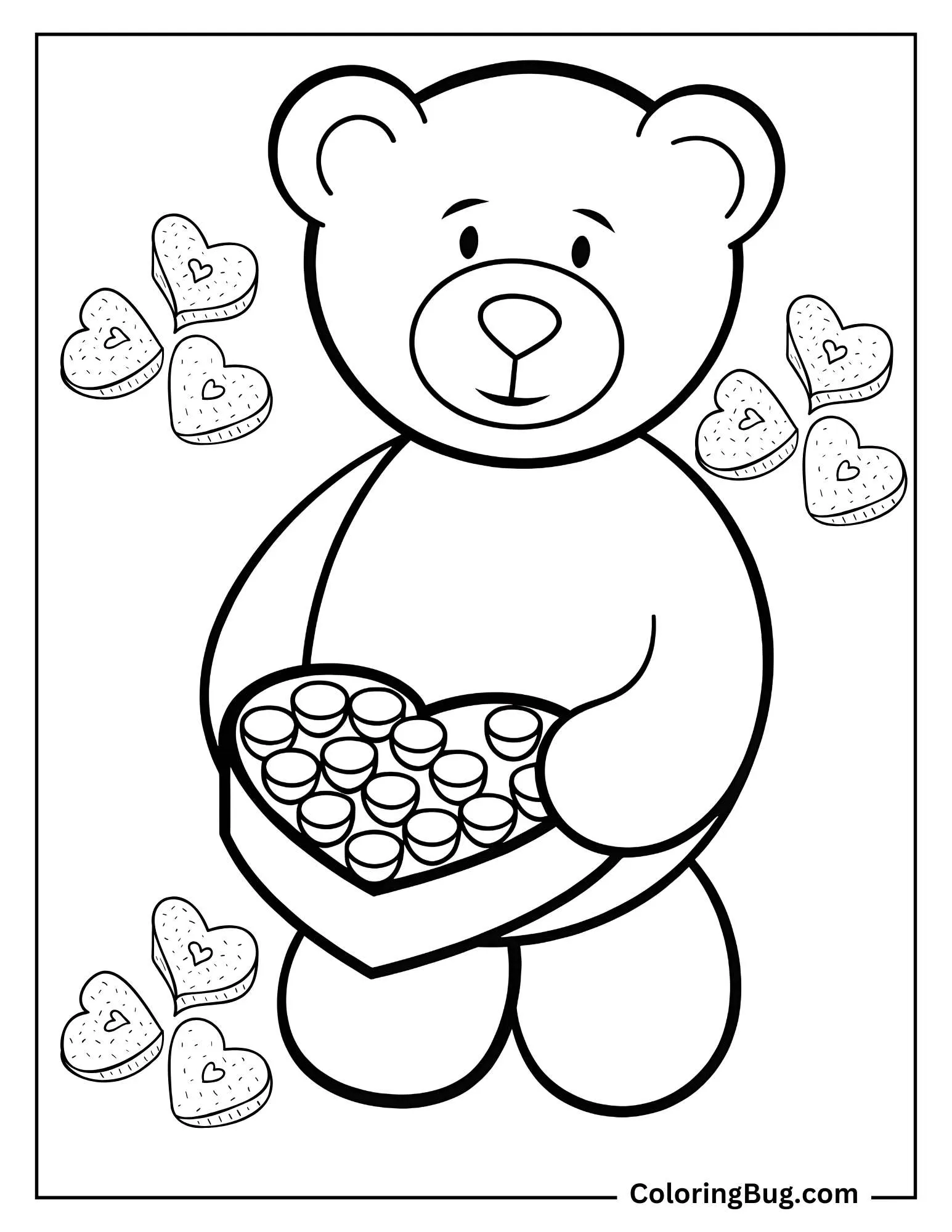28 Easy Cute Valentines Coloring Pages (Free Printable PDFs)