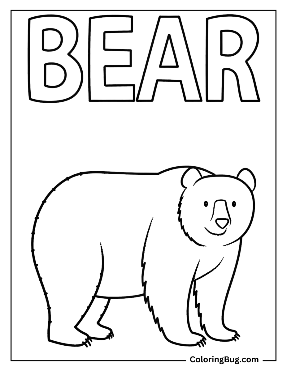 50 Bear Coloring Pages (Free Printable PDFs)