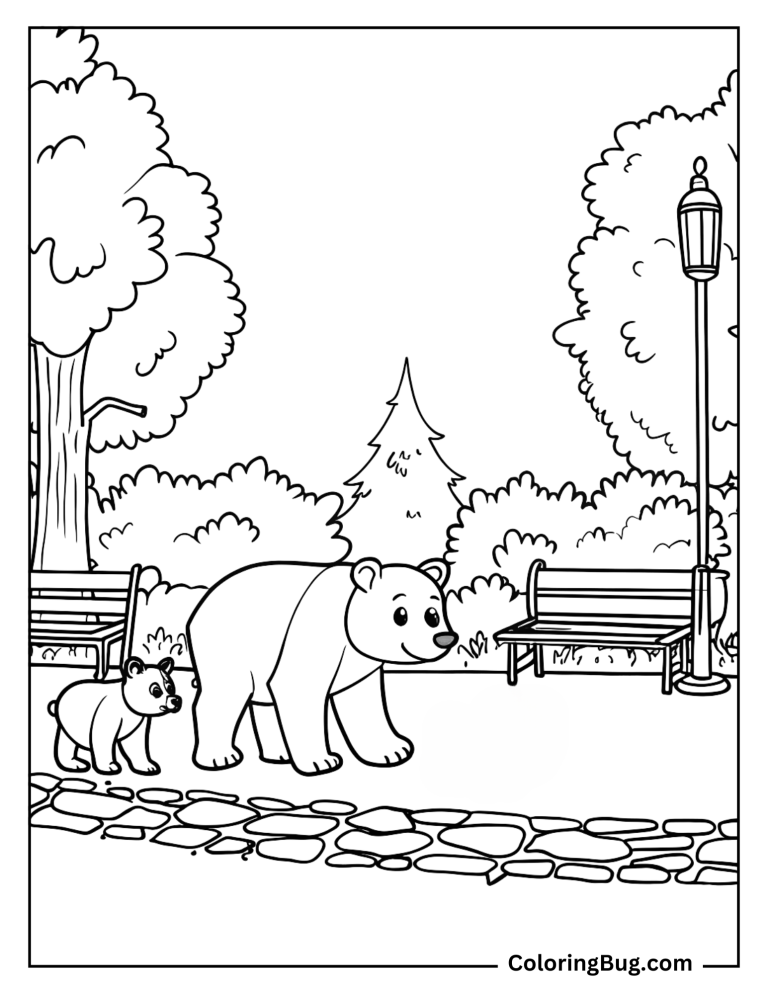 50 Bear Coloring Pages (Free Printable PDFs)