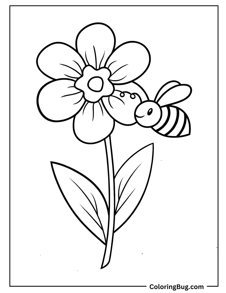 40 Bee Coloring Pages (Free Printable PDFs)