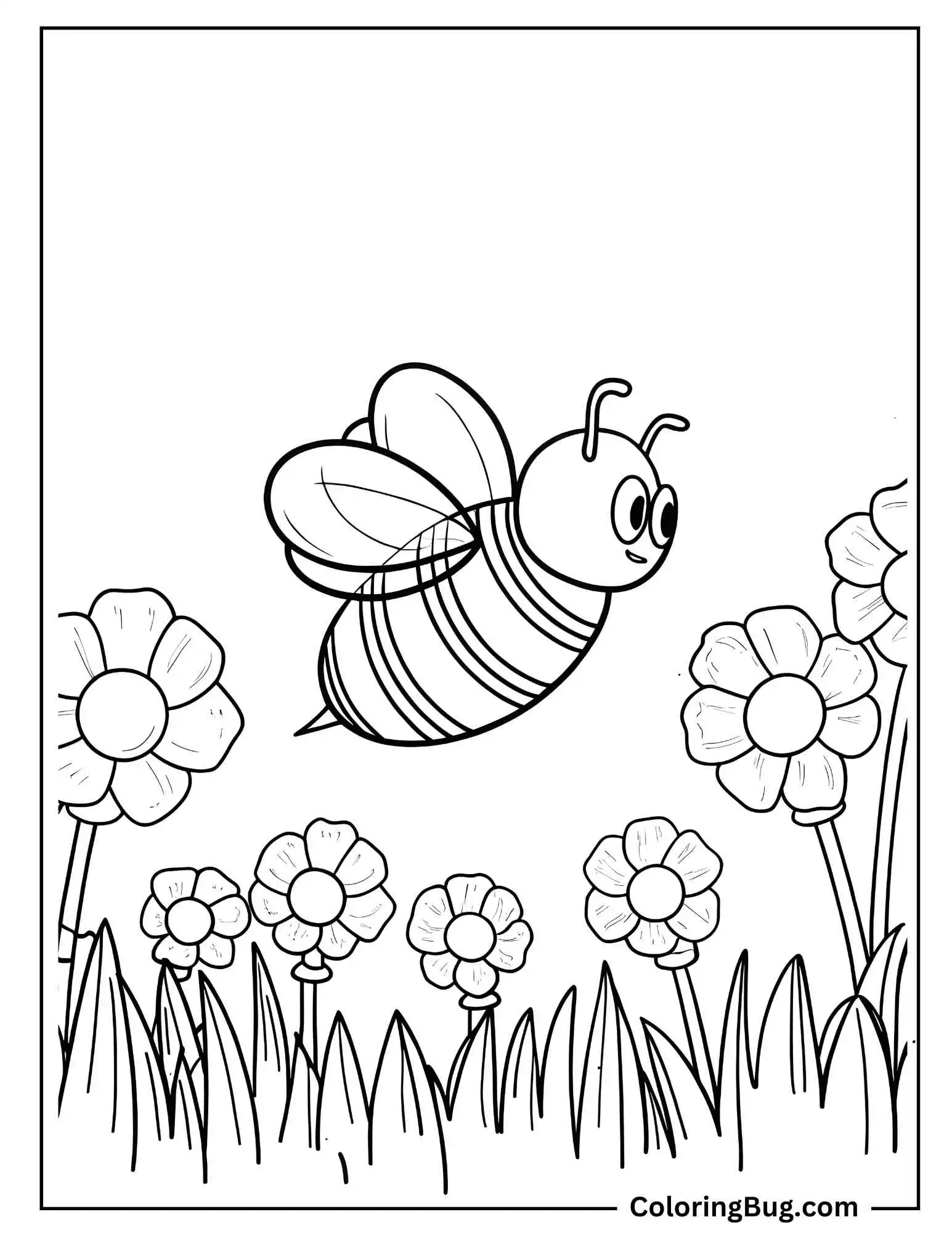 40 Bee Coloring Pages (Free Printable PDFs)