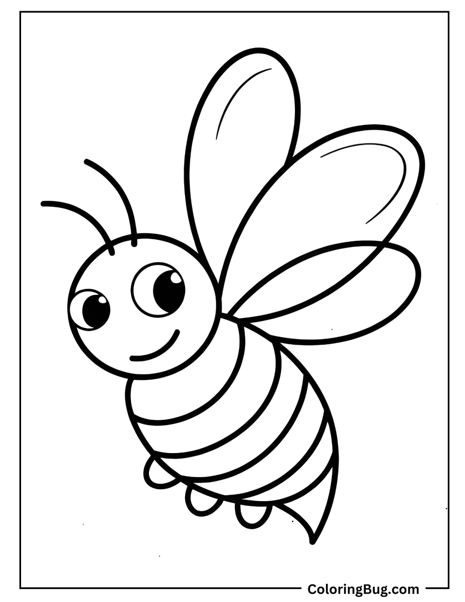 40 Bee Coloring Pages (Free Printable PDFs)