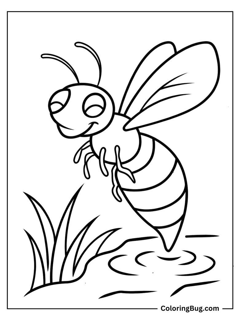 40 Bee Coloring Pages (Free Printable PDFs)