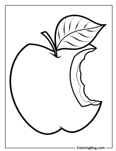 30 Apple Coloring Pages (Free Printable PDFs)