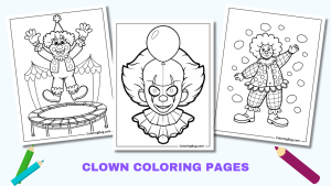 32 Clown Coloring Pages (Free Printable PDFs)