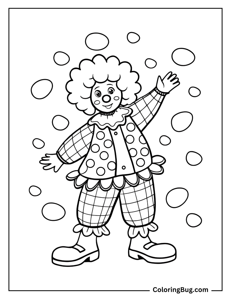 32 Clown Coloring Pages (Free Printable PDFs)