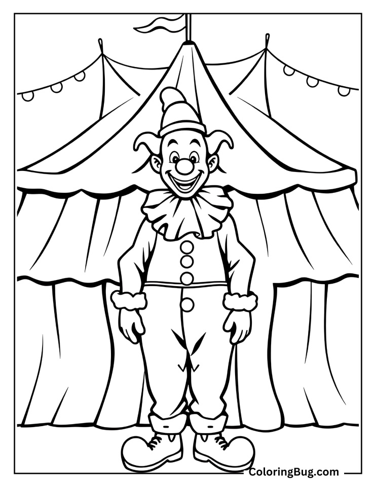 32 Clown Coloring Pages (Free Printable PDFs)