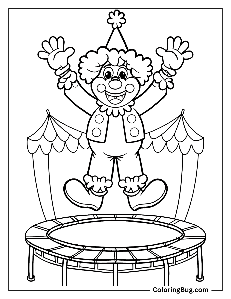 32 Clown Coloring Pages (Free Printable PDFs)