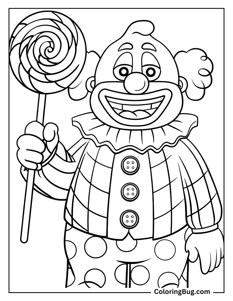 32 Clown Coloring Pages (Free Printable PDFs)