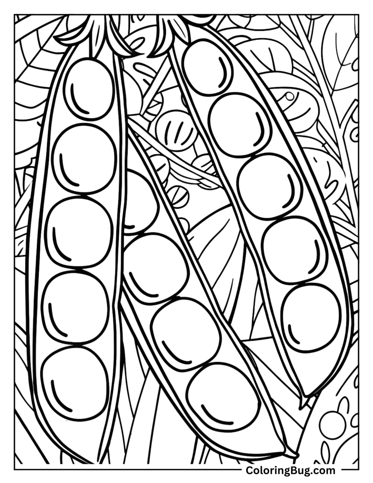 40 Vegetable Coloring Pages (Free Printable PDFs)