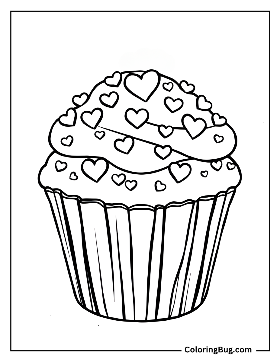 40 Cupcake Coloring Pages (Free Printable PDFs)