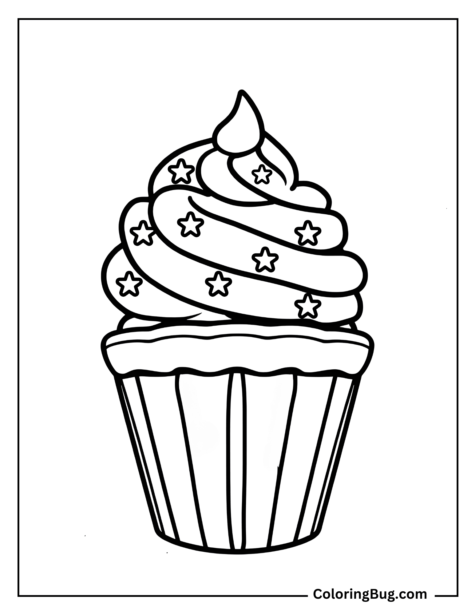 40 Cupcake Coloring Pages (Free Printable PDFs)