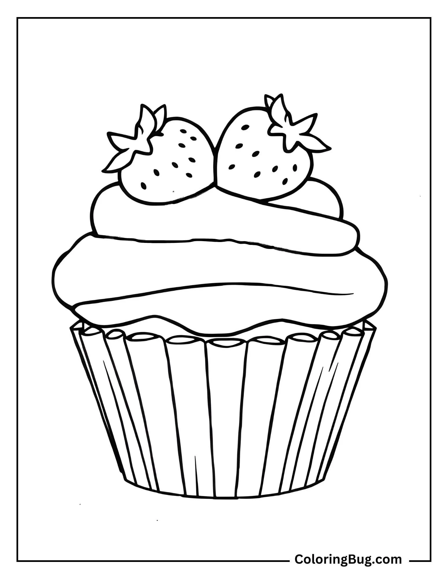 40 Cupcake Coloring Pages (Free Printable PDFs)
