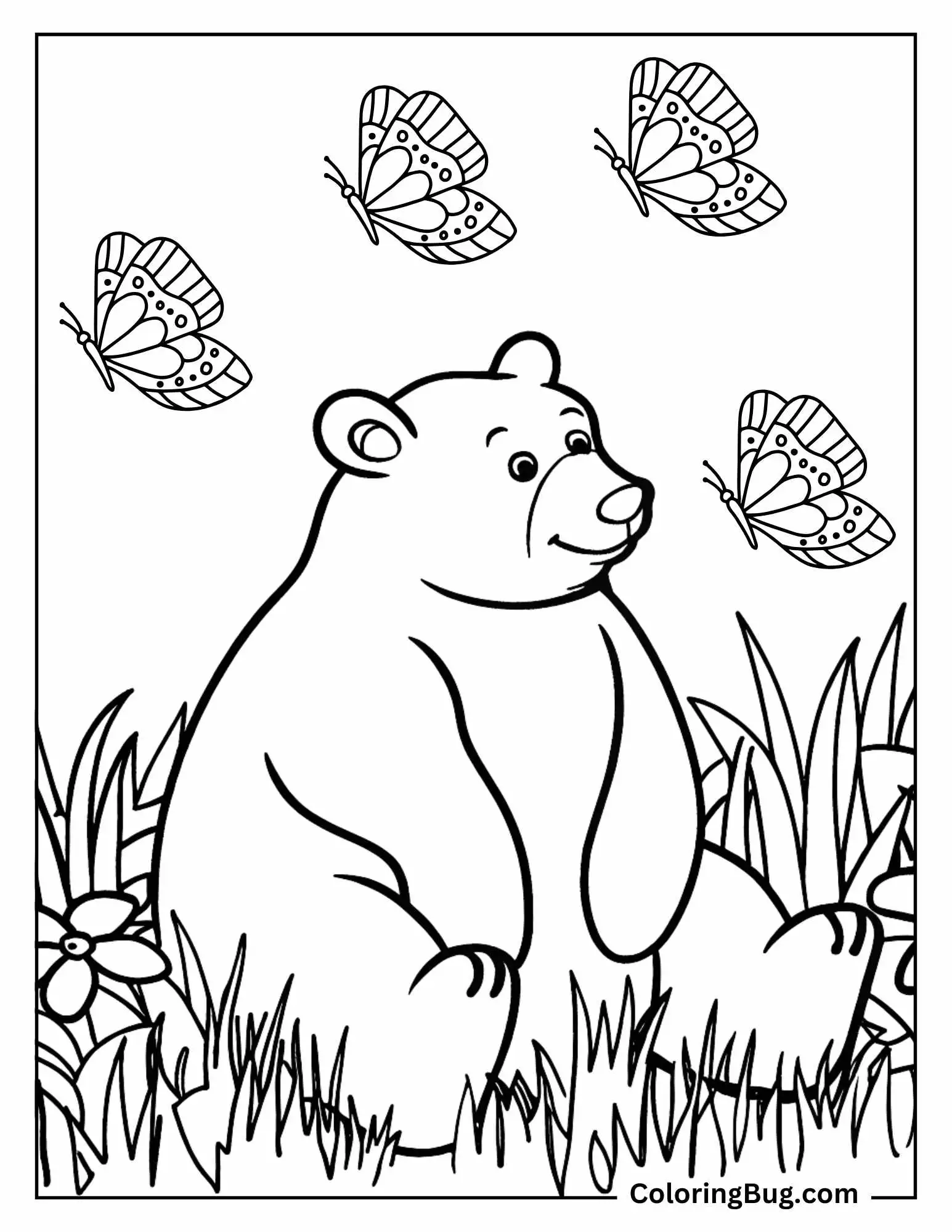 50 Bear Coloring Pages (Free Printable PDFs)