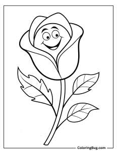 40 Rose Coloring Pages (Free Printable PDFs)