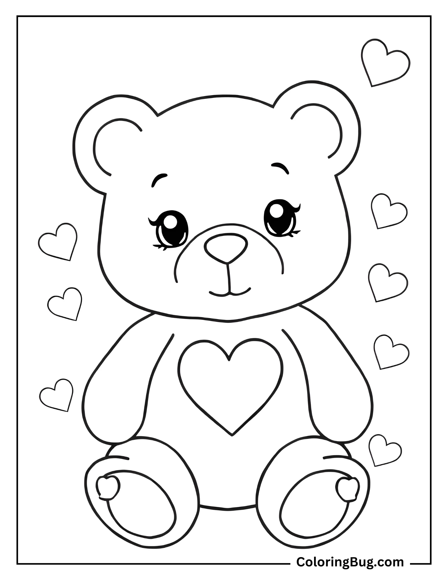 110 Cute Coloring Pages (Free Printable PDFs)