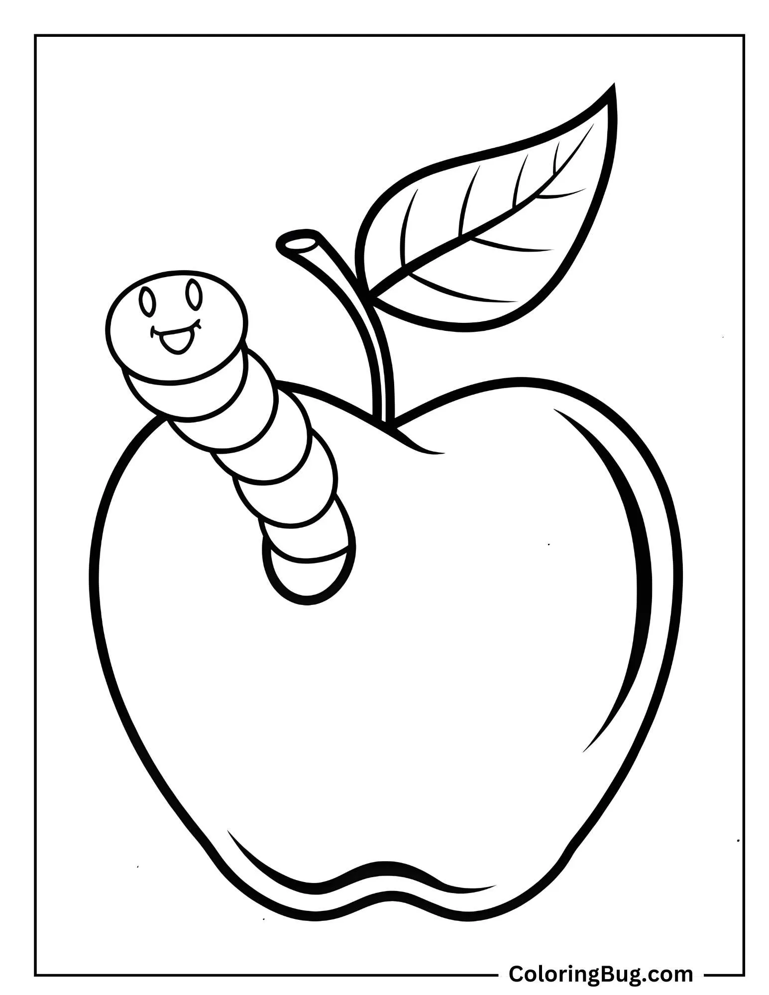 30 Apple Coloring Pages (Free Printable PDFs)