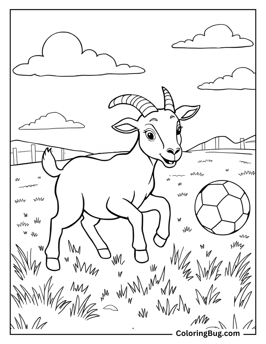 30 Goat Coloring Pages (Free Printable PDFs)
