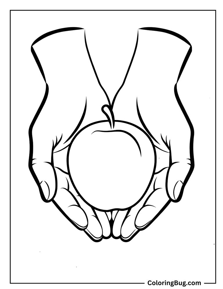 30 Apple Coloring Pages (Free Printable PDFs)