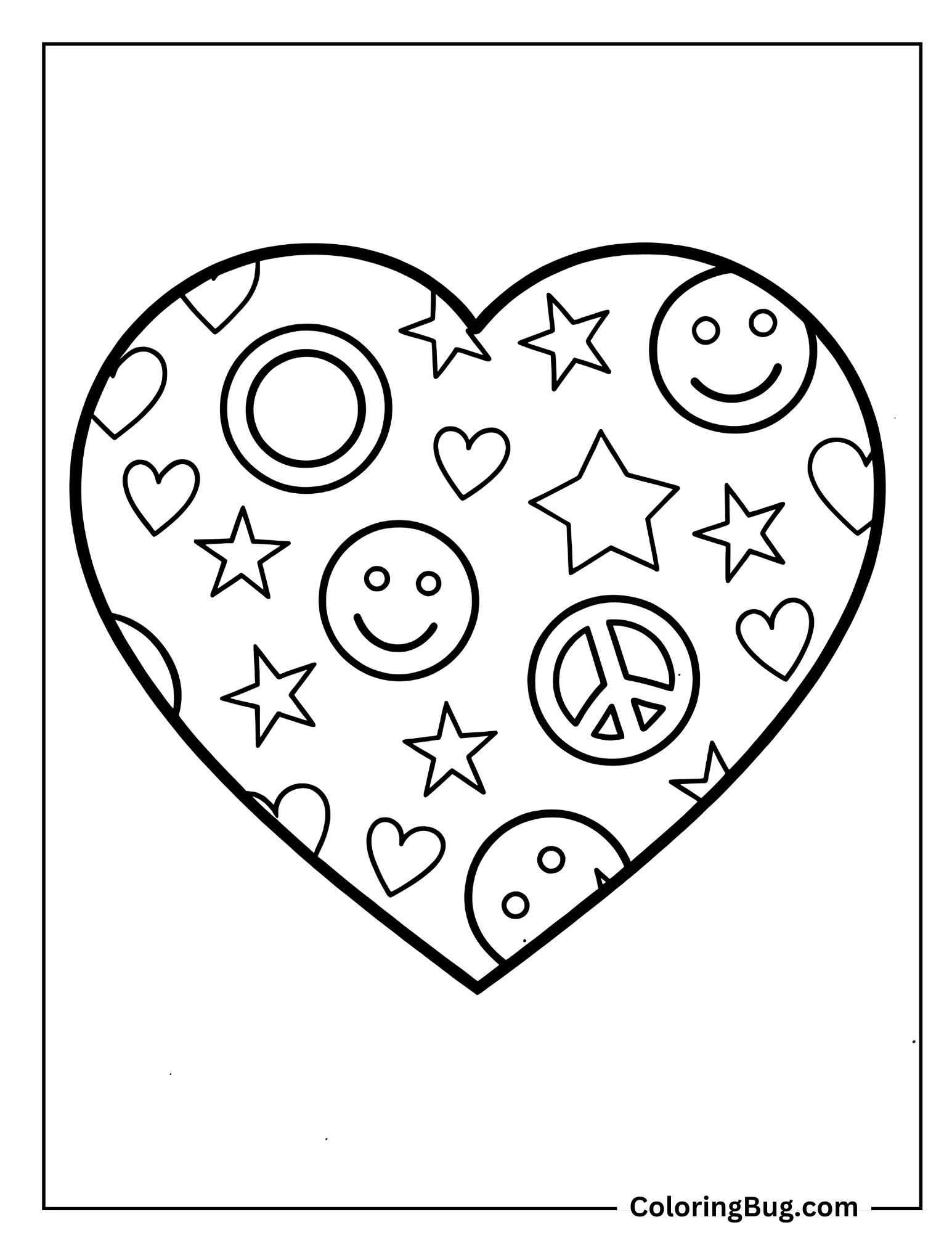 72 Heart Coloring Pages (Free Printable PDFs)