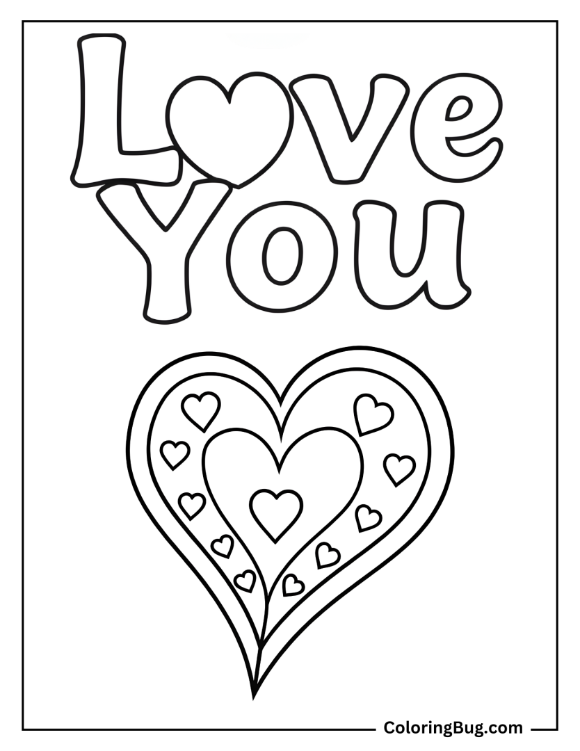 72 Heart Coloring Pages (Free Printable PDFs)