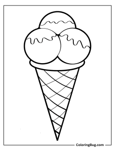 40 Ice Cream Coloring Pages (Free Printable PDFs)