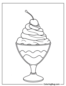 40 Ice Cream Coloring Pages (Free Printable PDFs)