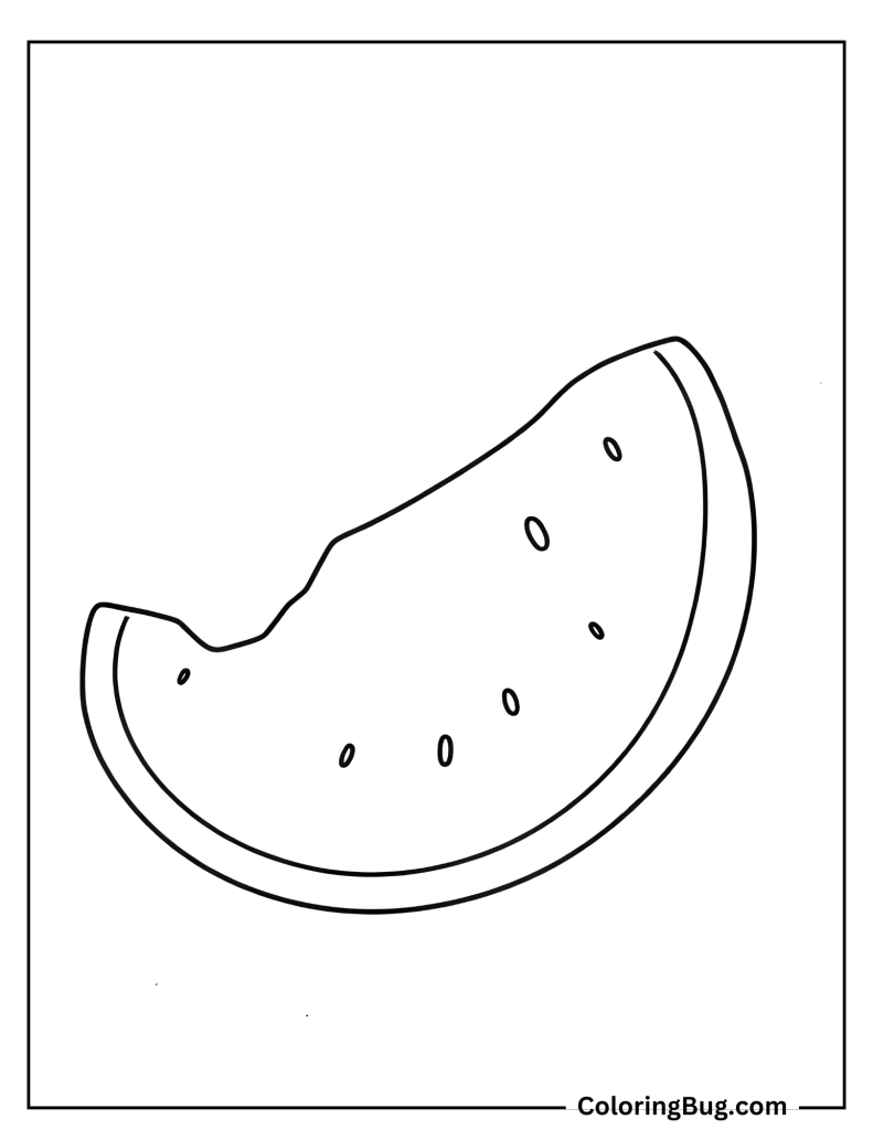 30 Watermelon Coloring Pages (Free Printable PDFs)