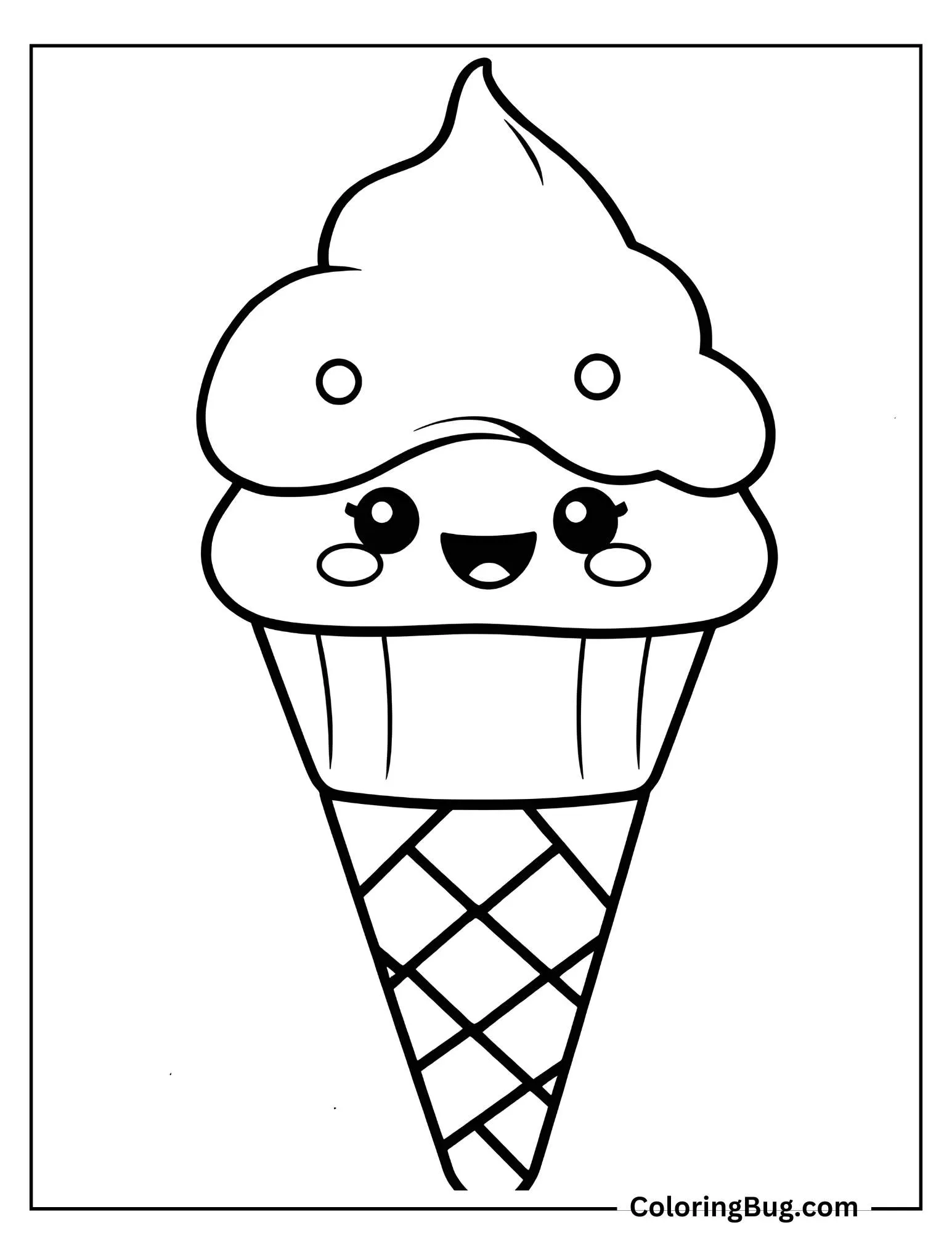40 Ice Cream Coloring Pages (Free Printable PDFs)