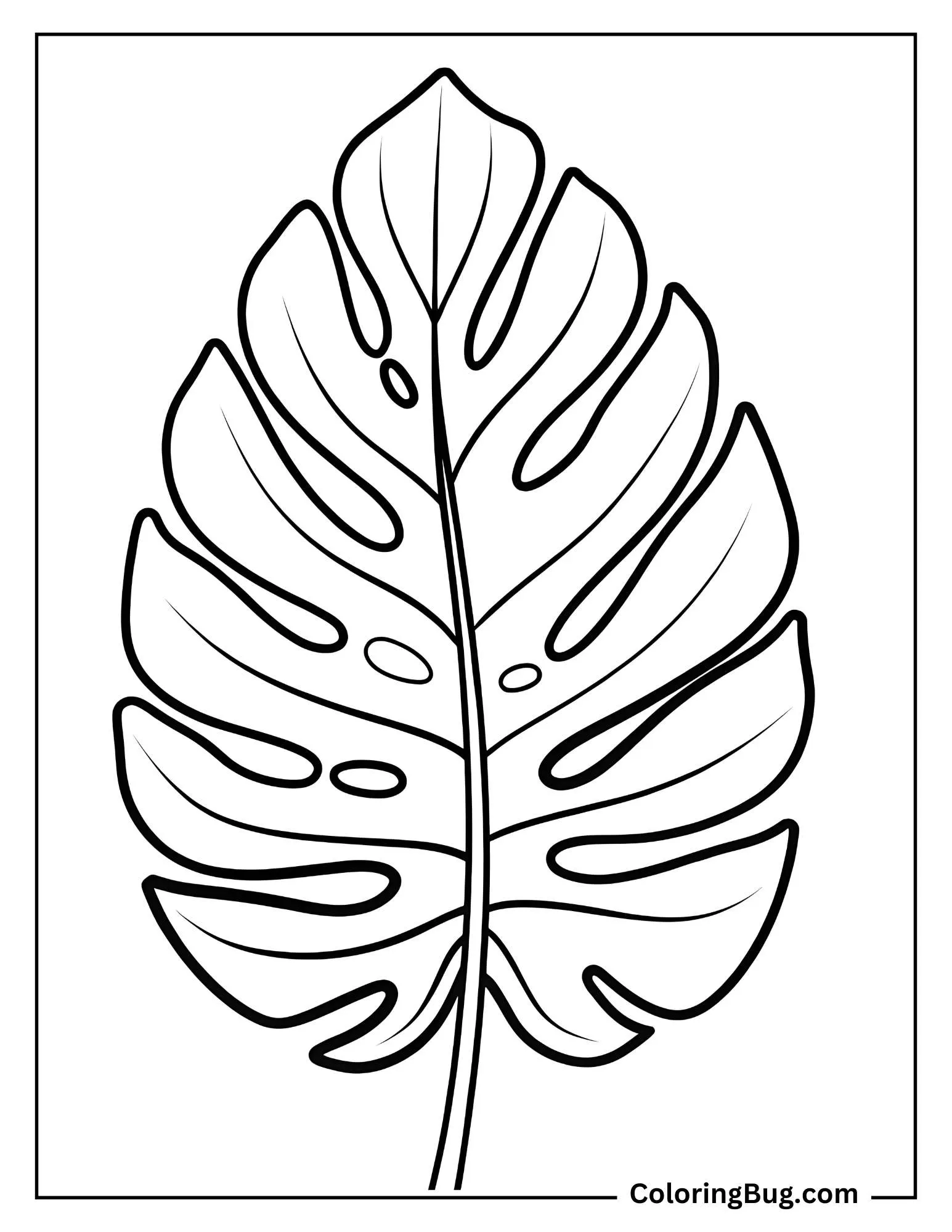 40 Leaf Coloring Pages (Free Printable PDFs)