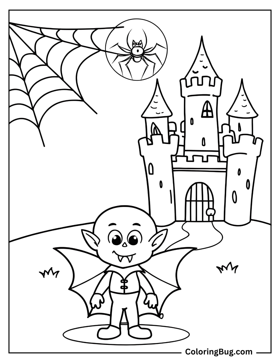 26 Vampire Coloring Pages (Free Printable PDFs)