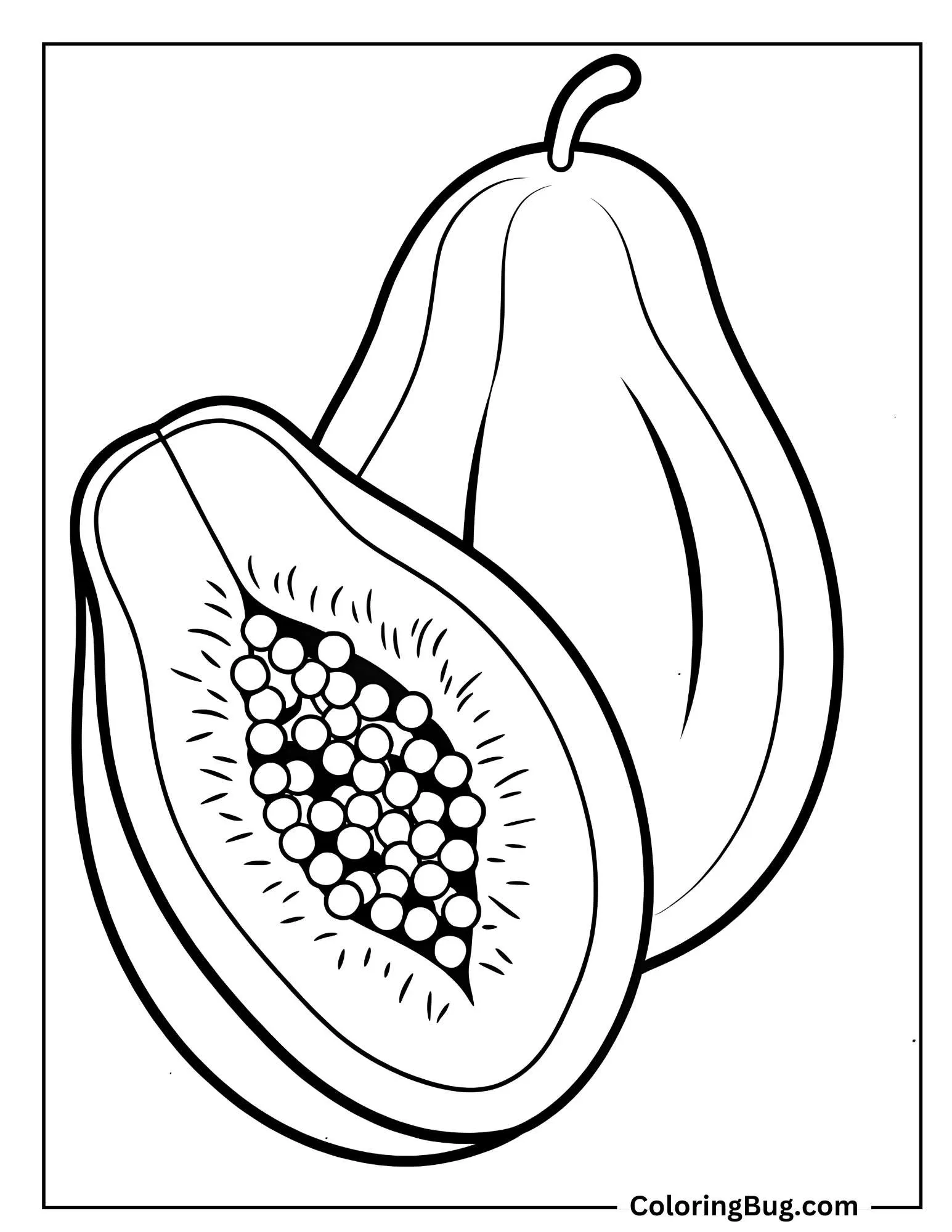 40 Fruit Coloring Pages (Free Printable PDFs)