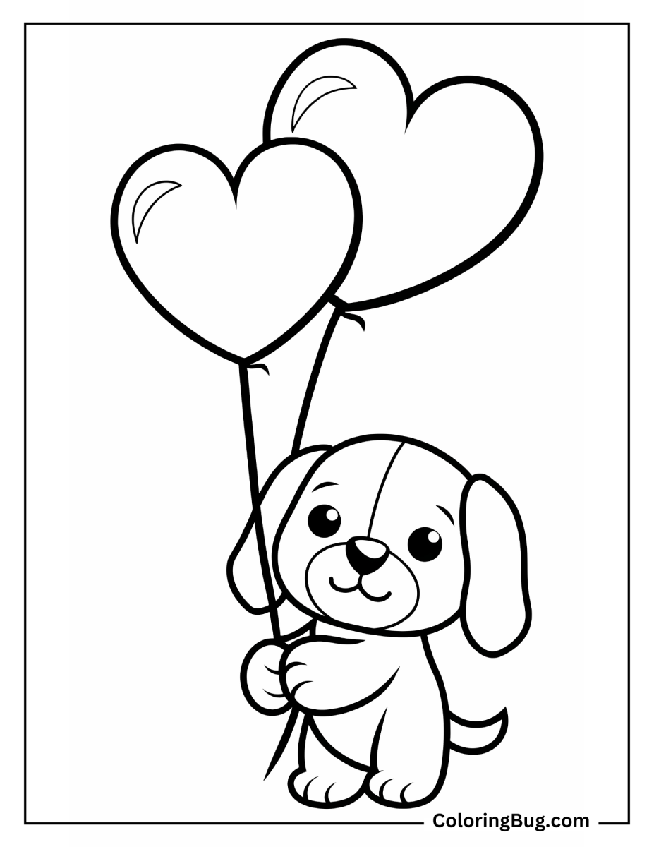 28 Easy Cute Valentines Coloring Pages (Free Printable PDFs)