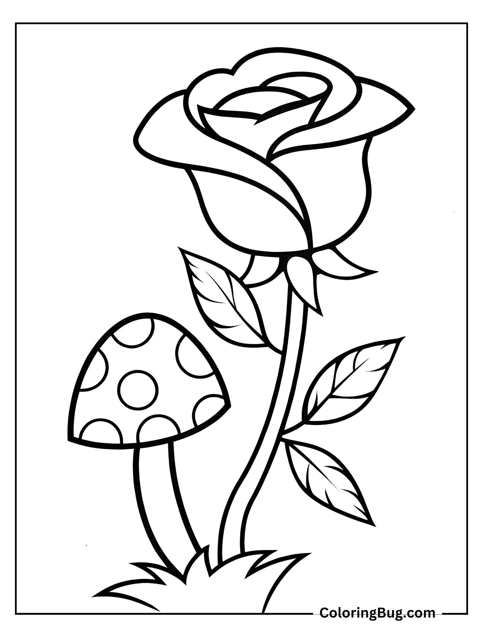 40 Rose Coloring Pages (Free Printable PDFs)