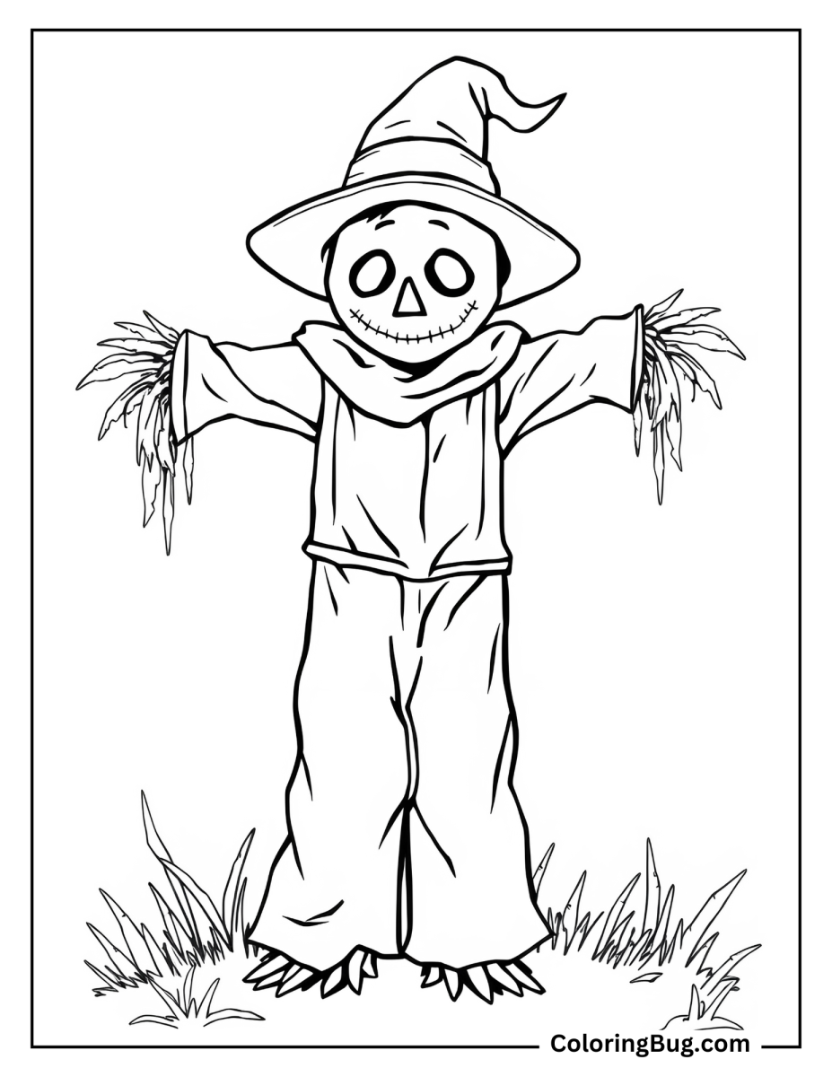 28 Scarecrow Coloring Pages (Free Printable PDFs)