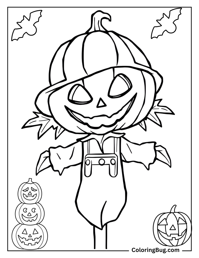 28 Scarecrow Coloring Pages (Free Printable PDFs)