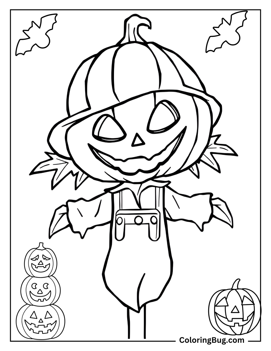 28 Scarecrow Coloring Pages (Free Printable PDFs)