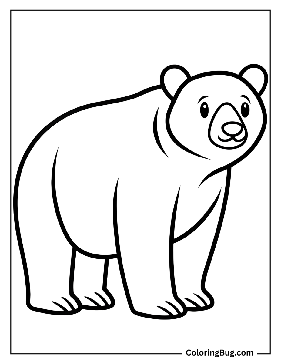 50 Bear Coloring Pages (Free Printable PDFs)