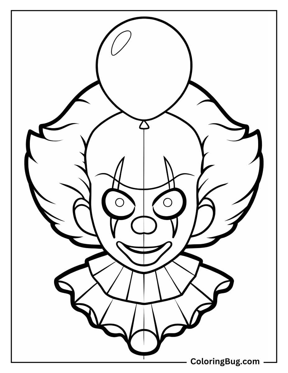 32 Clown Coloring Pages (Free Printable PDFs)