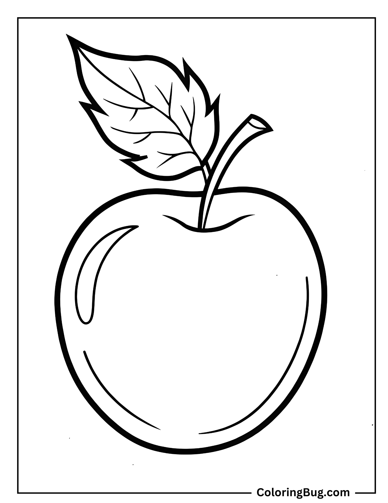30 Apple Coloring Pages (Free Printable PDFs)