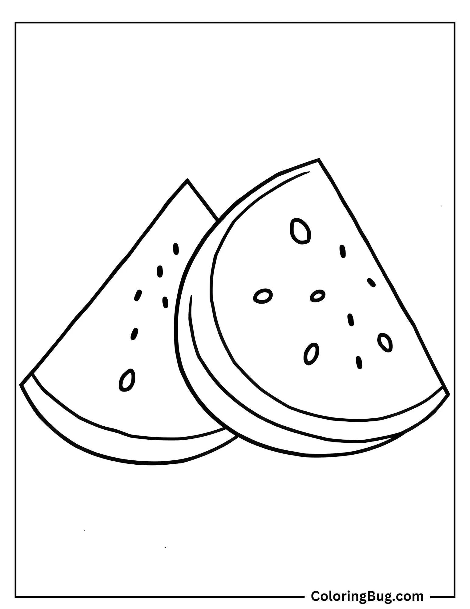 30 Watermelon Coloring Pages (Free Printable PDFs)
