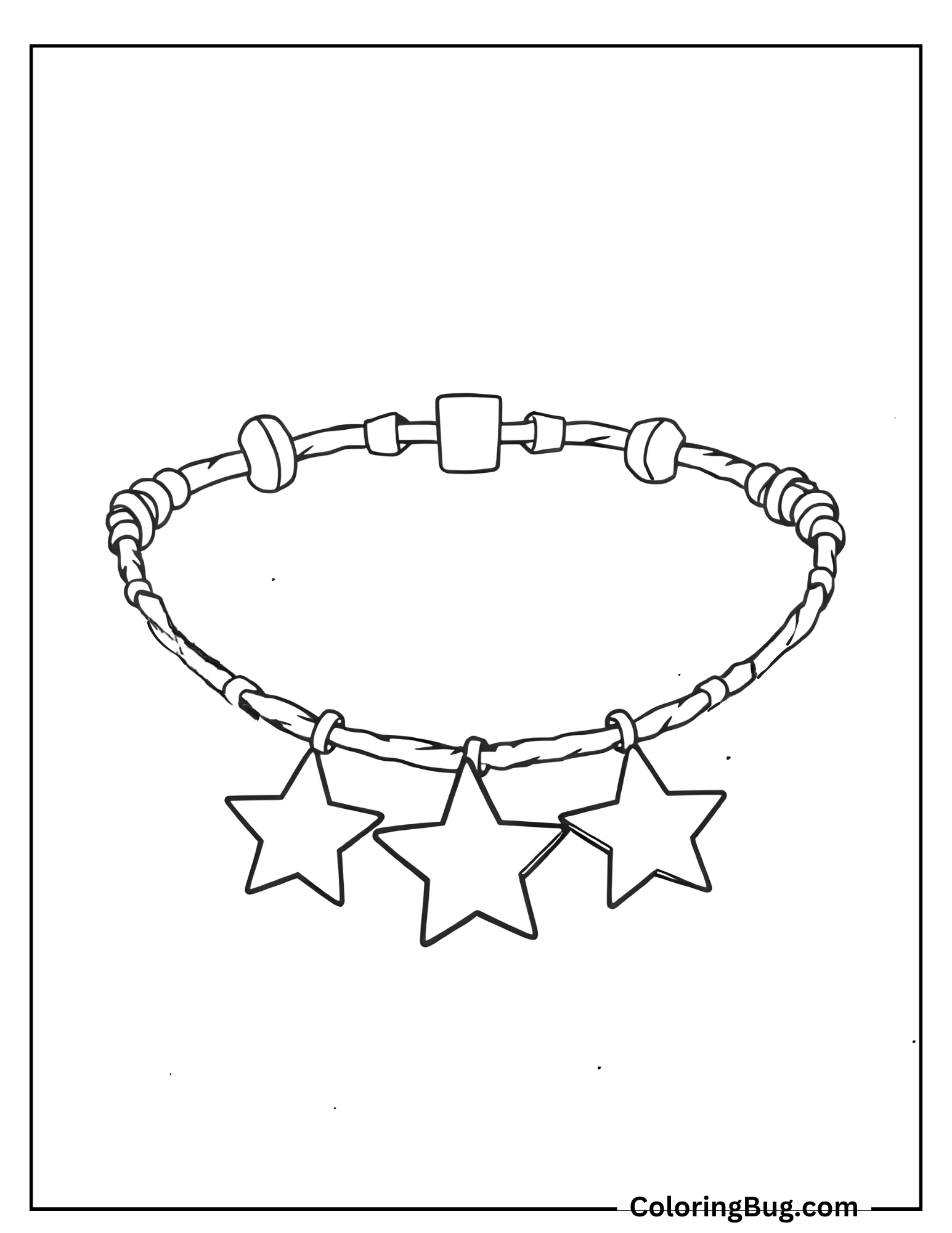 Bracelet Coloring Pages