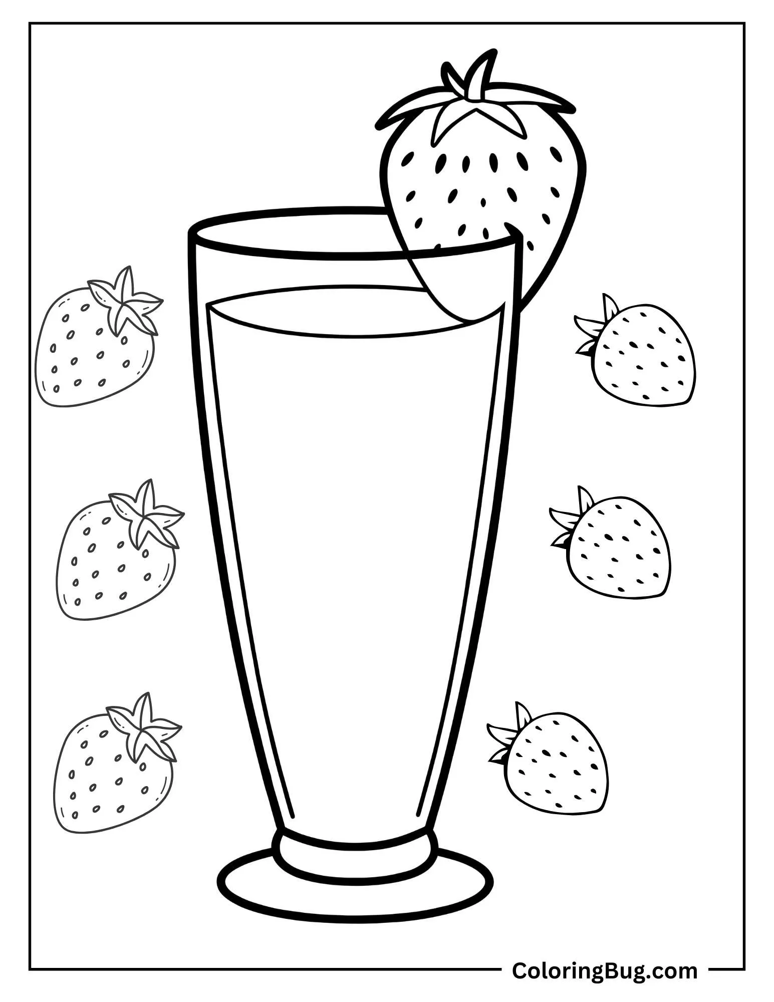 30 Strawberry Coloring Pages (Free Printable PDFs)