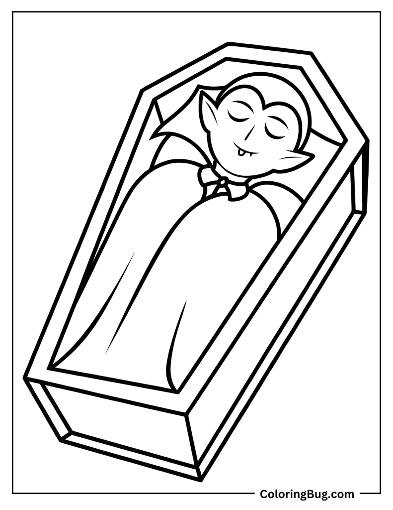 26 Vampire Coloring Pages (Free Printable PDFs)