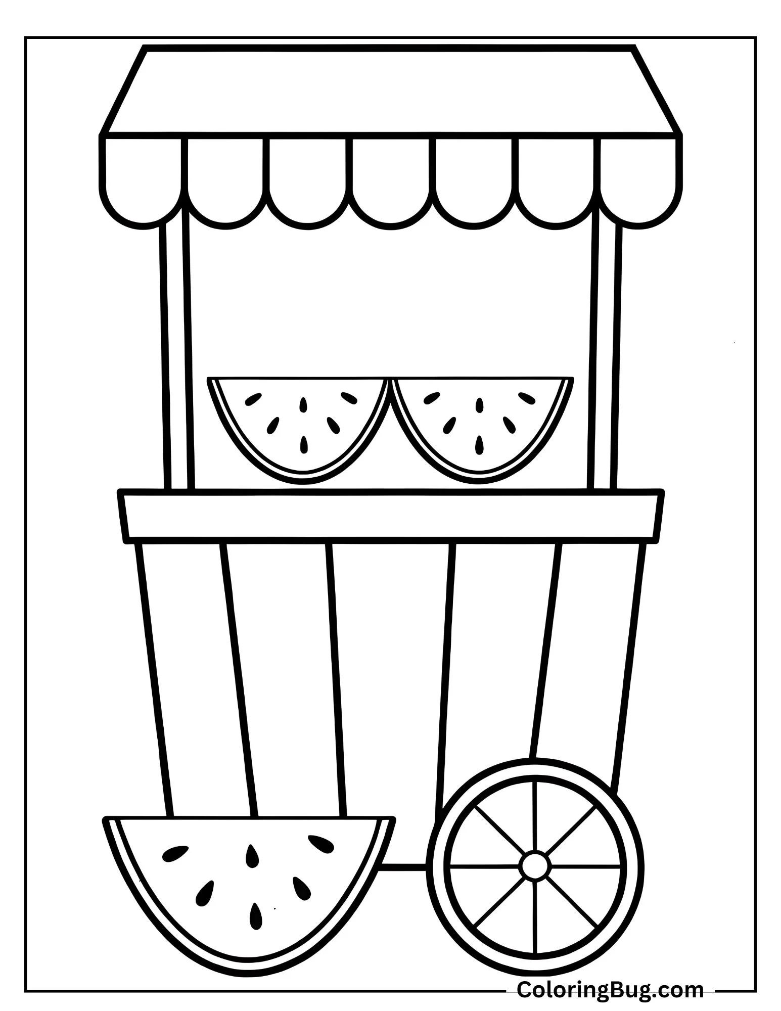 30 Watermelon Coloring Pages (Free Printable PDFs)