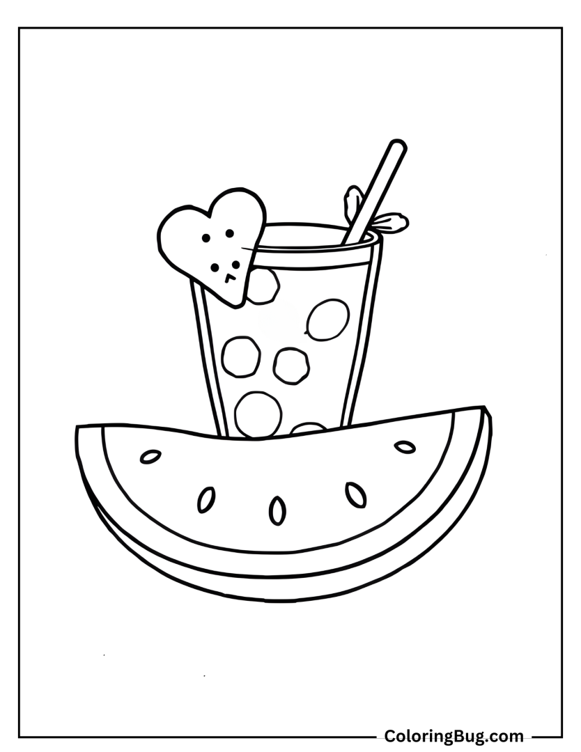 30 Watermelon Coloring Pages (Free Printable PDFs)