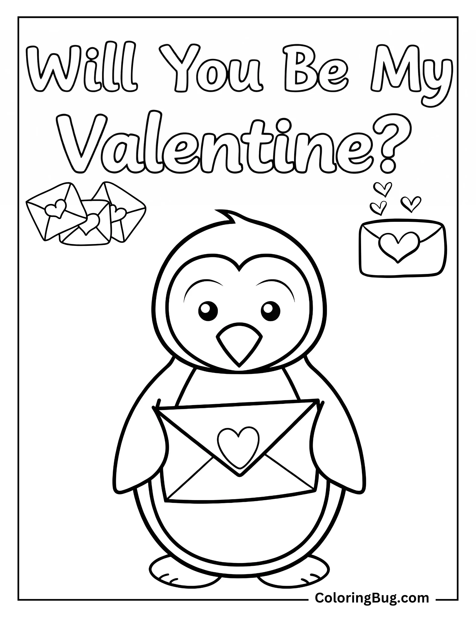 30 Will You Be My Valentine Coloring Pages (Free Printable PDFs)