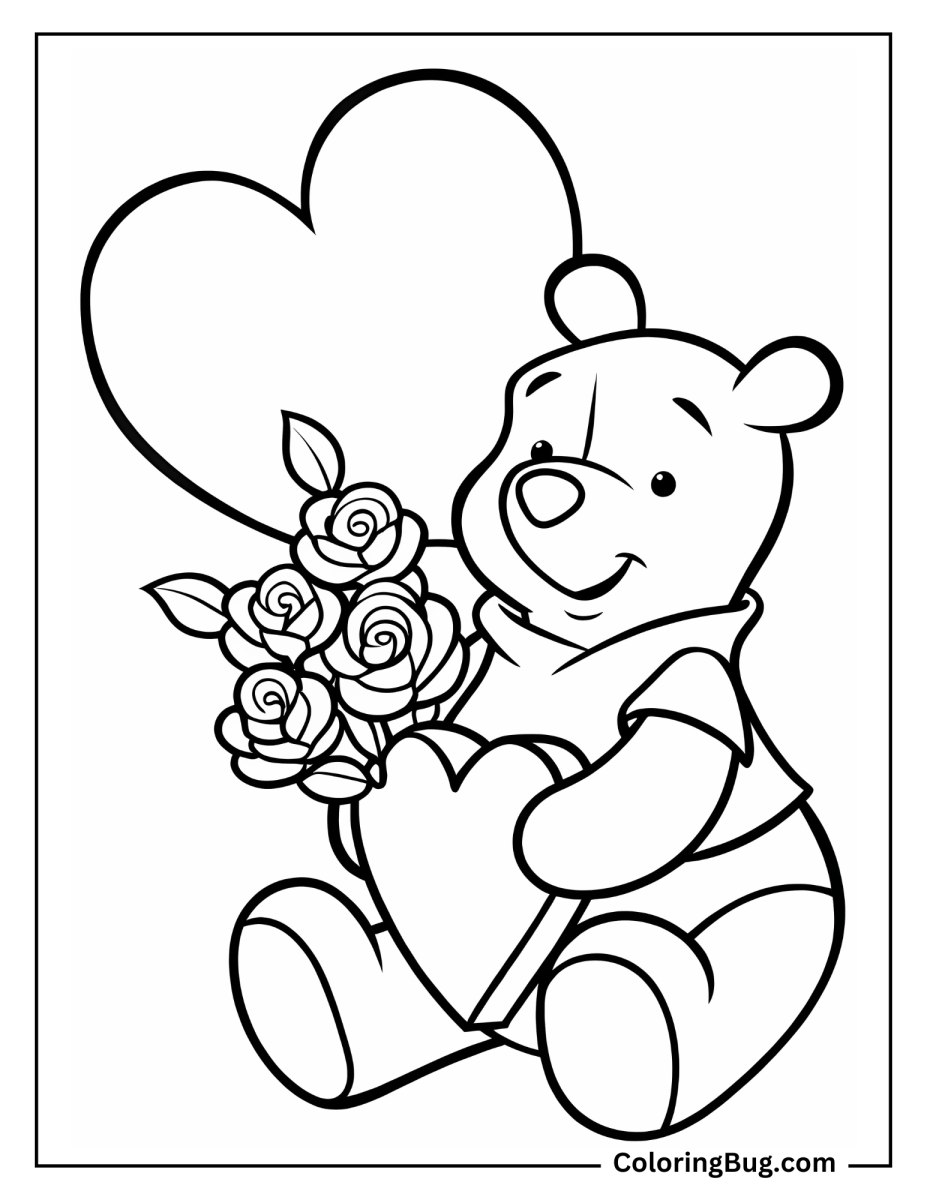 56 Disney Valentines Coloring Pages (Free Printable PDFs)